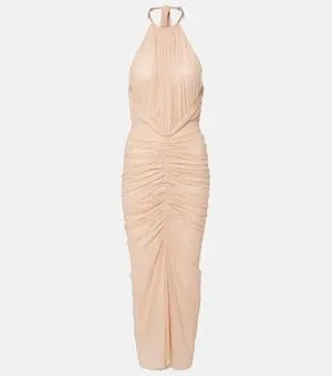 MUGLER Ruched Gown - Pink