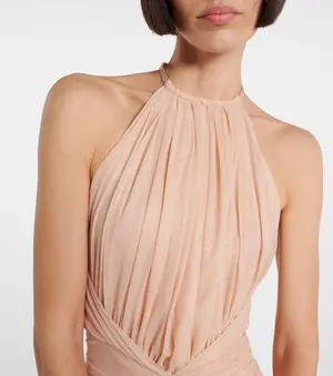 MUGLER Ruched Gown