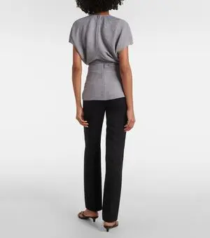 TOTEME Draped Top - Blue