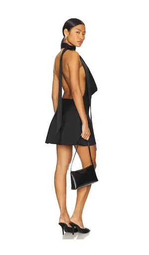 LOVERS AND FRIENDS Nova Satin Mini Dress - Black