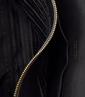 Prada Large Buffalo Leather Tote Bag - Black