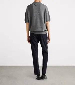 Prada Stretch-wool Light Trousers