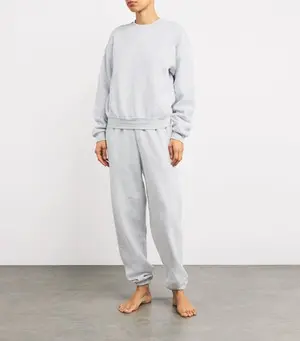 SKIMS Cotton Blend Fleece Sweatpants - Grey