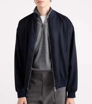 Prada Cashmere-silk Quarter-zip Sweater