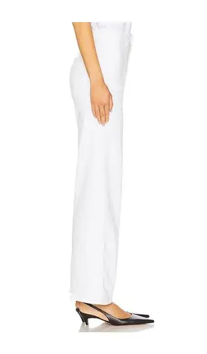 FRAME Le Slim Palazzo Modernist Pocket Jeans - White