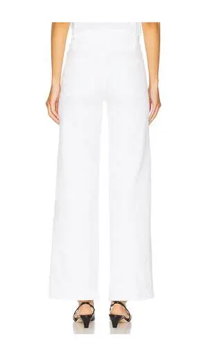 FRAME Le Slim Palazzo Modernist Pocket Jeans - White