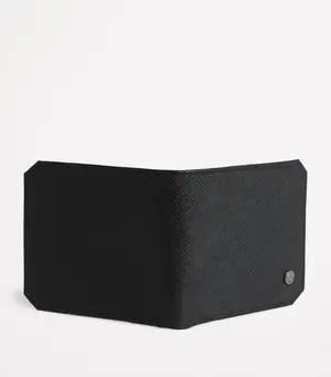 Harrods Saffiano Leather Bifold Wallet