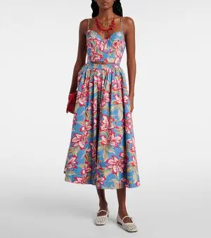 Polo Ralph Lauren Floral Cropped Cotton Bustier Top