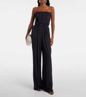 Max Mara Fiero Draped Jumpsuit - Black
