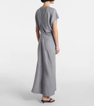 TOTEME Draped Maxi Dress - Blue