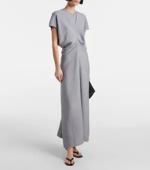TOTEME Draped Maxi Dress - Blue