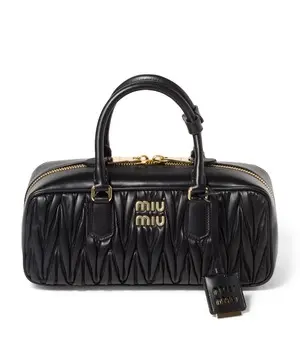 Miu Miu Miu Miu Matelassé Arcadie Top-Handle Bag Black