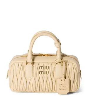 Miu Miu Miu Miu Matelassé Arcadie Top-Handle Bag Neutral