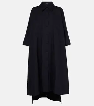 JOSEPH Dania Cotton Poplin Shirt Dress - Blue