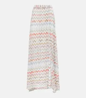 Missoni Zigzag Metallic Maxi Skirt - Multicoloured
