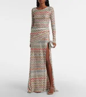 Missoni Zigzag Metallic Maxi Skirt