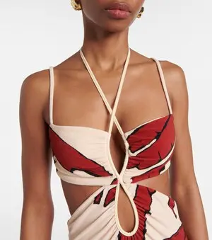 Johanna Ortiz Printed Midi Dress