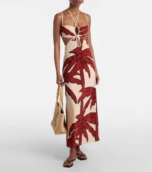 Johanna Ortiz Printed Midi Dress
