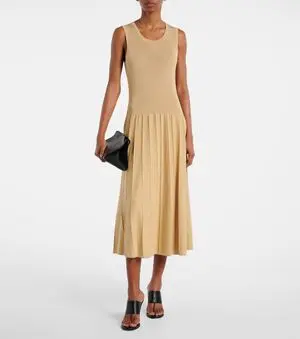 JOSEPH Pleated Midi Dress