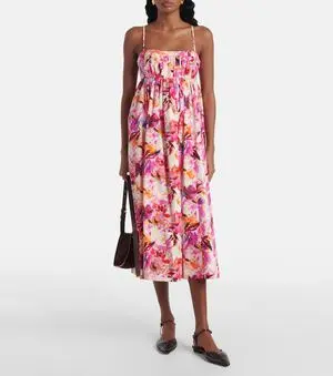 Ulla Johnson Lucille Floral Cotton Maxi Dress