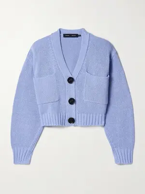 Proenza Schouler Sofia Cropped Cardigan - Blue