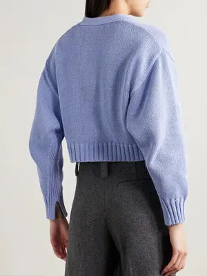 Proenza Schouler Sofia Cropped Cardigan - Blue