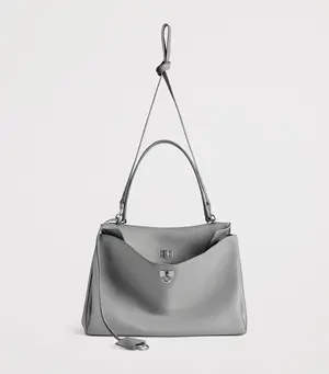 Balenciaga Medium Calfskin Shoulder Bag - Black