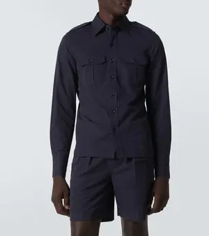 TOM FORD Cotton And Silk Poplin Shirt