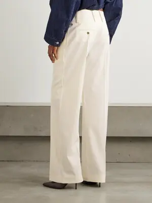 PATOU Stretch Wool-twill Tapered Trousers