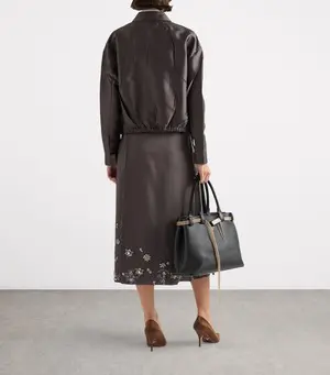 Prada Silk-wool Crinkled Jacket