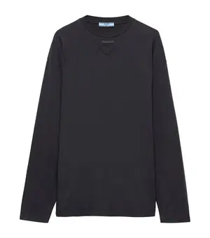 Prada Cotton Distressed T-shirt
