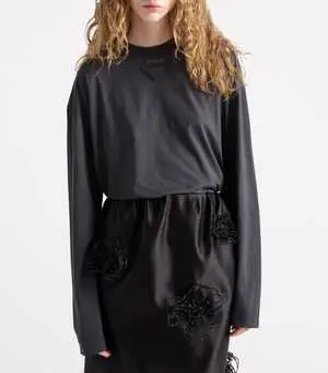 Prada Cotton Distressed T-shirt