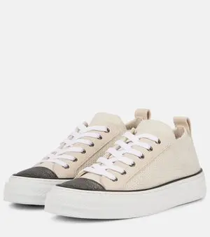 Brunello Cucinelli Monili Low-top Sneakers - Beige