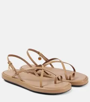 TOD'S Leather Sandals - Beige