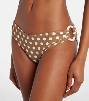 Marysia Coronada Polka-dot Bikini Bottoms