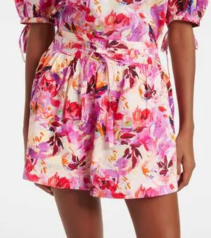 Ulla Johnson Rowan Floral Cotton Shorts - Multicoloured