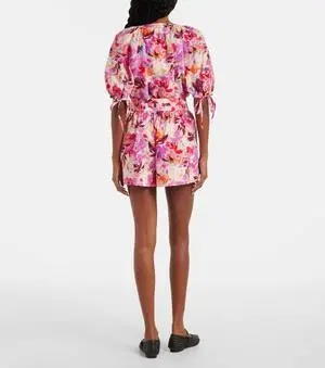 Ulla Johnson Rowan Floral Cotton Shorts - Multicoloured