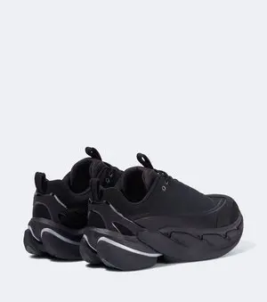 Hoka One One Elevon X Leather-trimmed Sneakers - Black