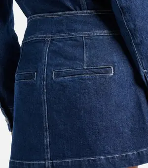 Veronica Beard Bowen Denim Miniskirt