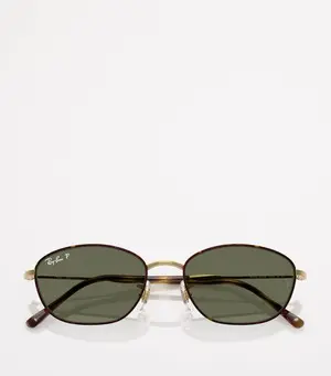 Ray-ban Irregular Frame Sunglasses - Brown