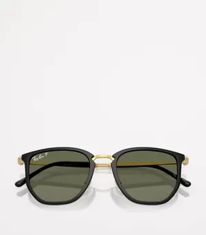 Ray-ban Irregular Frame Sunglasses - Black