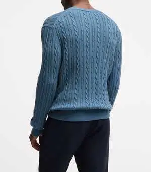 BOSS Cotton-cashmere Cable-knit Sweater
