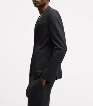 BOSS Seersucker Slim Blazer
