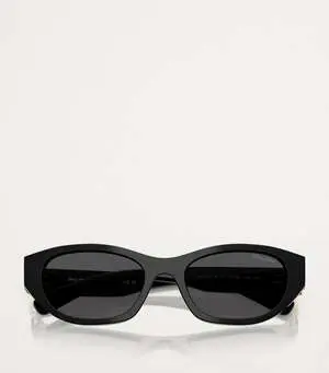 Miu Miu Acetate Square Sunglasses - Black