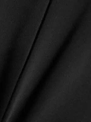 Balmain Pleated Satin Wide-leg Trousers