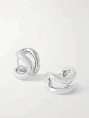 Lié Studio The Asta Hoop Earrings - Silver