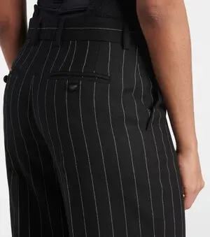Dolce & Gabbana Striped Wool Tailored Trousers