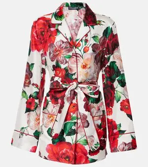 Dolce & Gabbana Floral-print Silk Shirt - Multicoloured