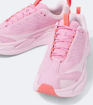 Hoka One One Elevon X Leather And Mesh Lace-up Sneakers