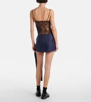 SELF-PORTRAIT Draped Miniskirt